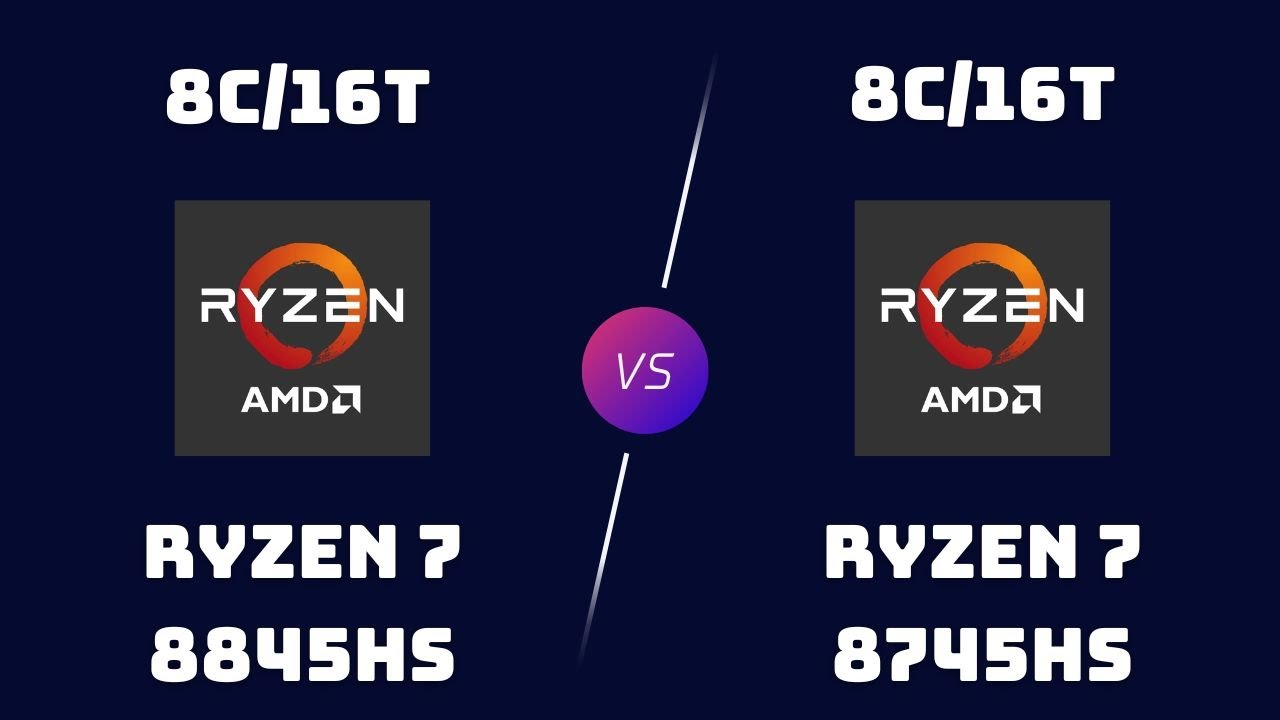 Ryzen 7 8845HS vs Ryzen 7 8745HS – Laptop CPU Benchmark Showdown - YouTube