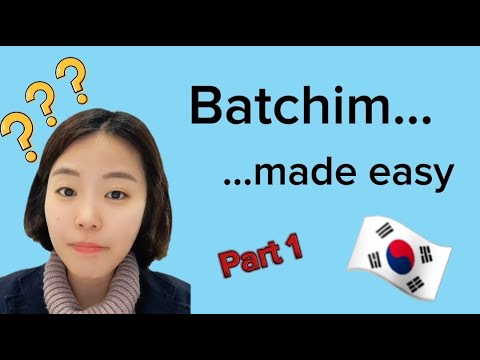 Korean Final Consonants (Batchim) Lesson! Part 1 - YouTube