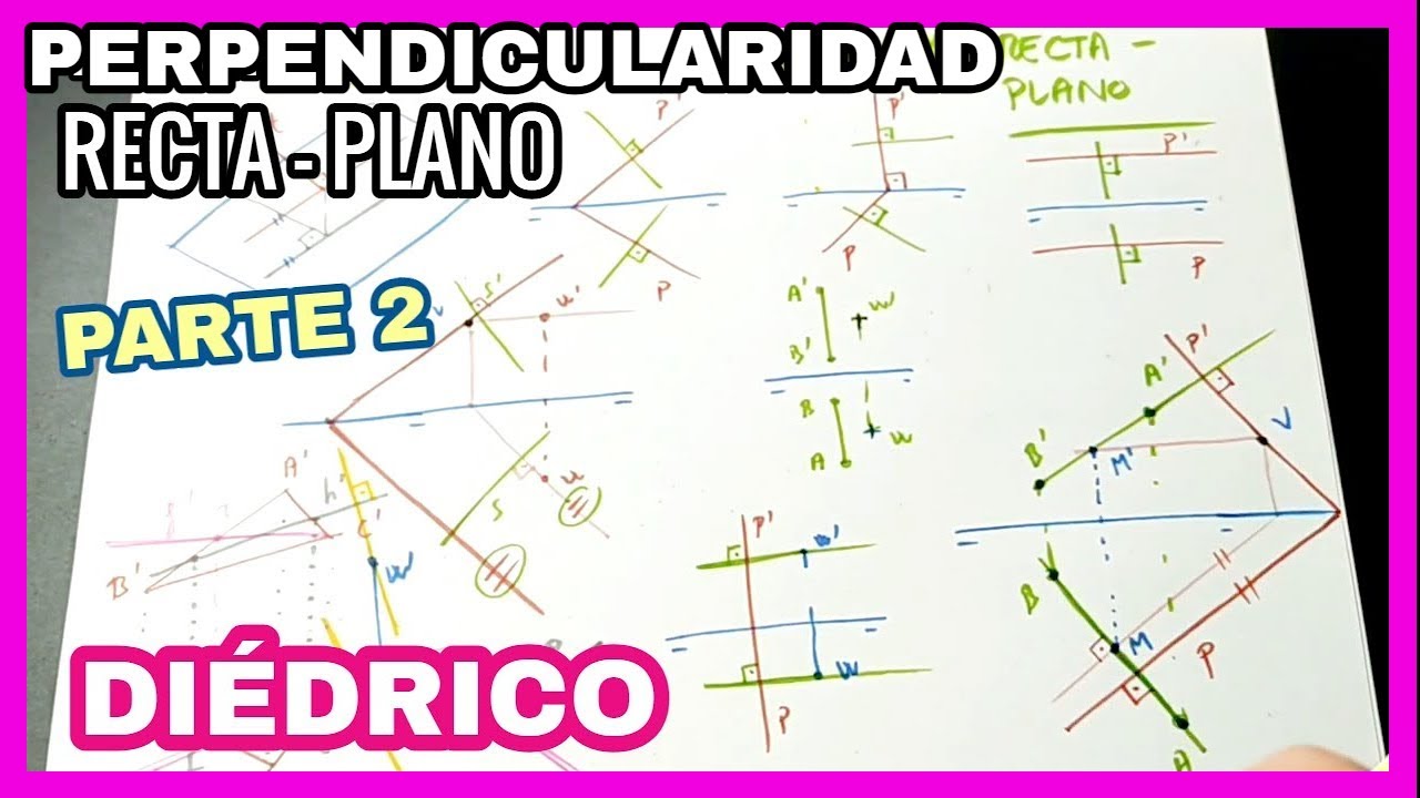 DIÉDRICO - una clase sobre perpendicularidad (recta - plano)🤯 **PARTE 2** - YouTube