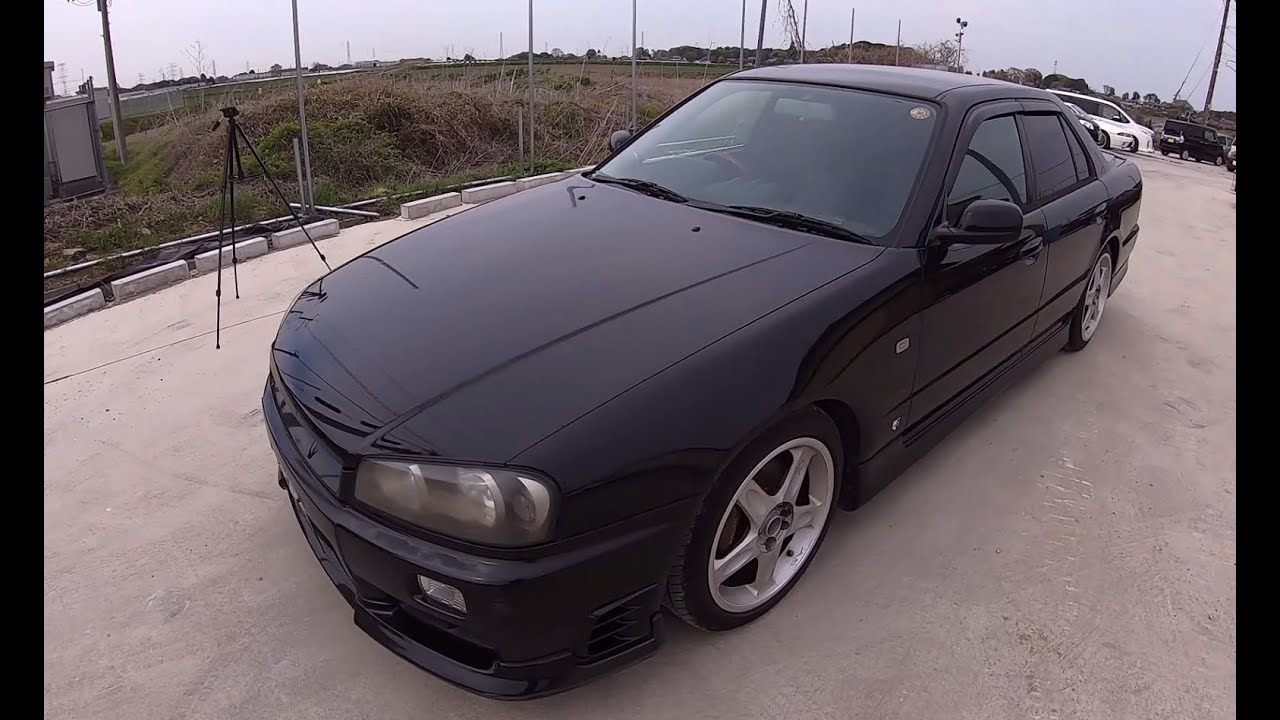 1998 NISSAN SKYLINE R34 25GT TURBO MT #5465 - YouTube
