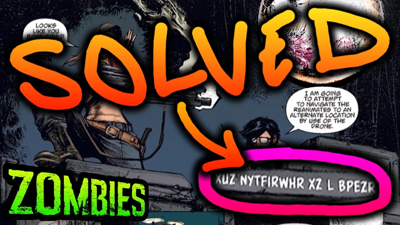 ZOMBIES COMIC #1 EASTER EGG MESSAGE FOUND & SOLVED!! Call of Duty ...