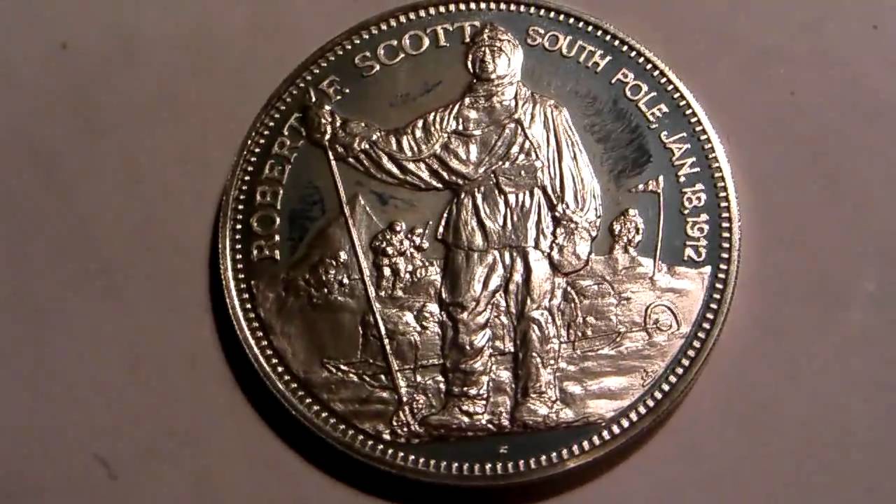 Robert F Scott South Pole Roald Amundsen Antarctic Explorer Sterling ...