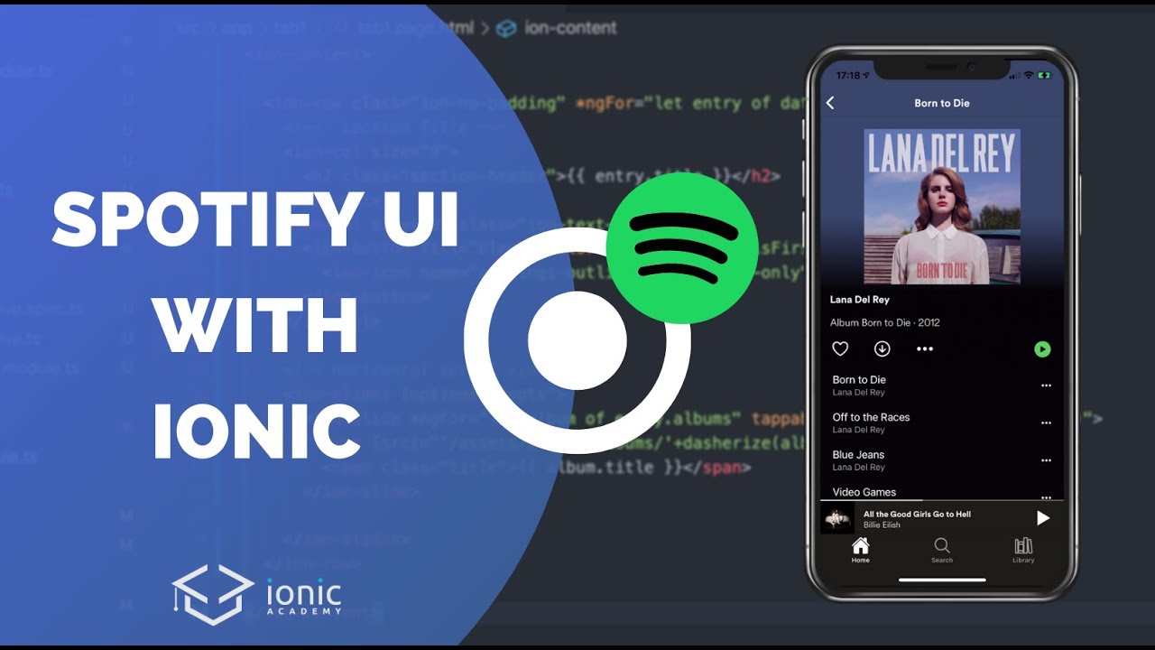 Building the Spotify UI with Ionic - YouTube