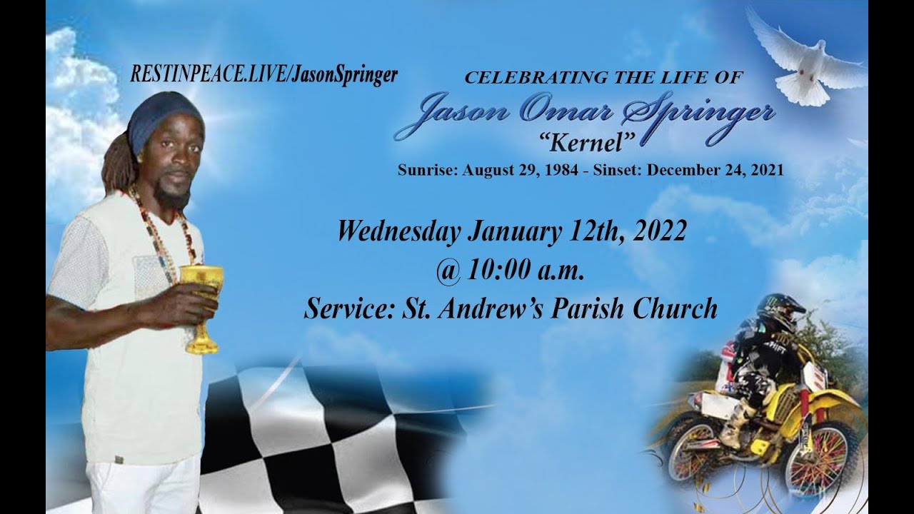 Live stream of Funeral service for Jason Omar Springer - YouTube