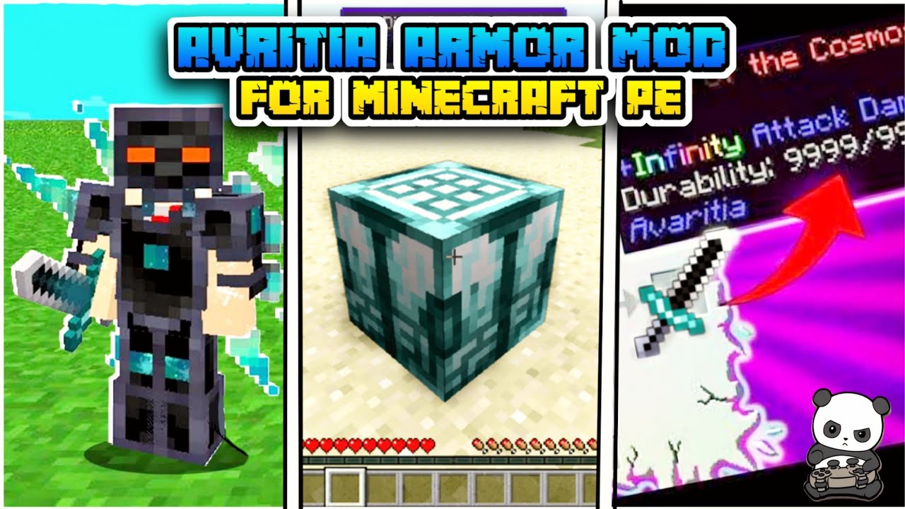 Avaritia armor for minecraft pocket edition || God armor for Minecarft ...