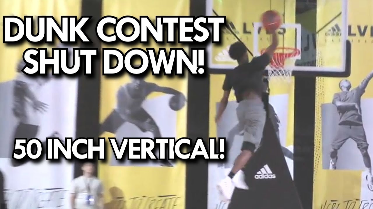DUNK CONTEST SHUT DOWN! JAMAL HARRIS SHOWS OFF HIS 50" VERTICAL LEAP ...