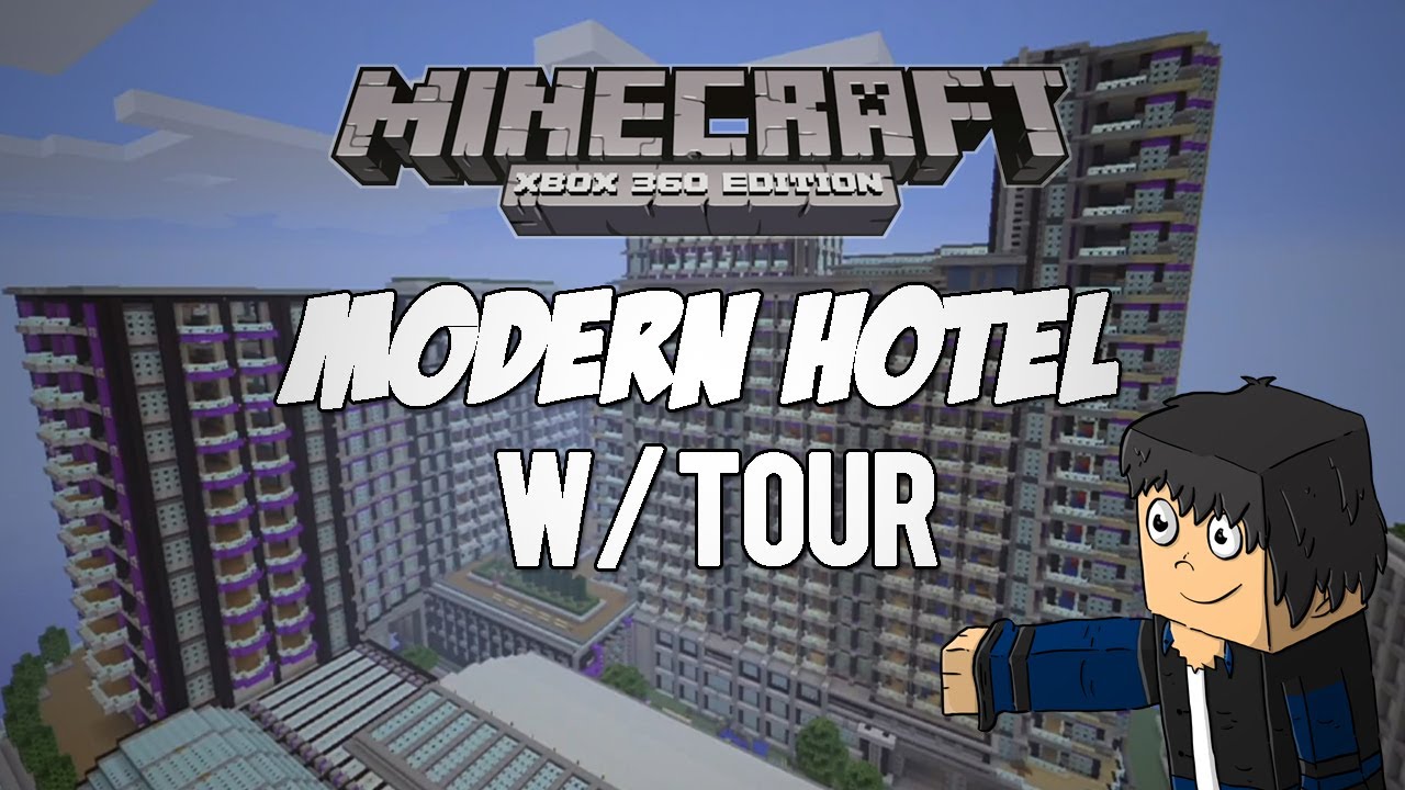Minecraft Xbox 360 - Modern Hotel: Megabuild! (w/ Tour) - YouTube