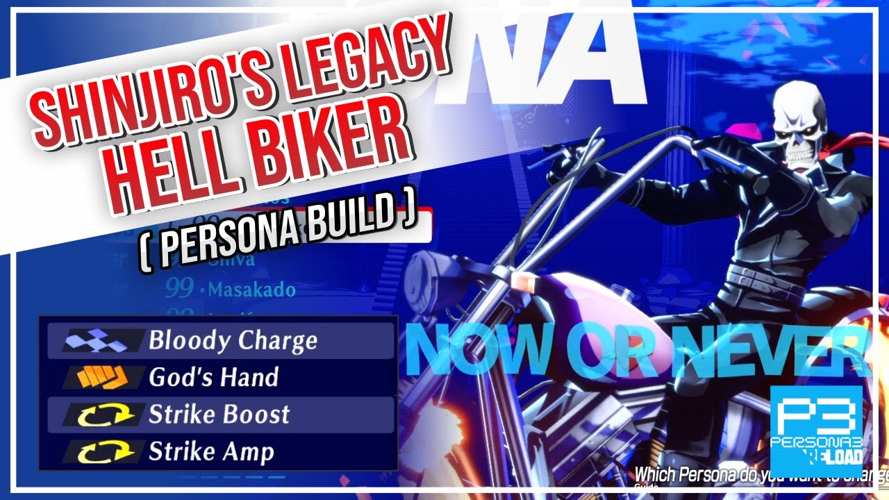 Hell Biker Shinjiro's Legacy Build | Persona 3 Reload (Persona Build ...