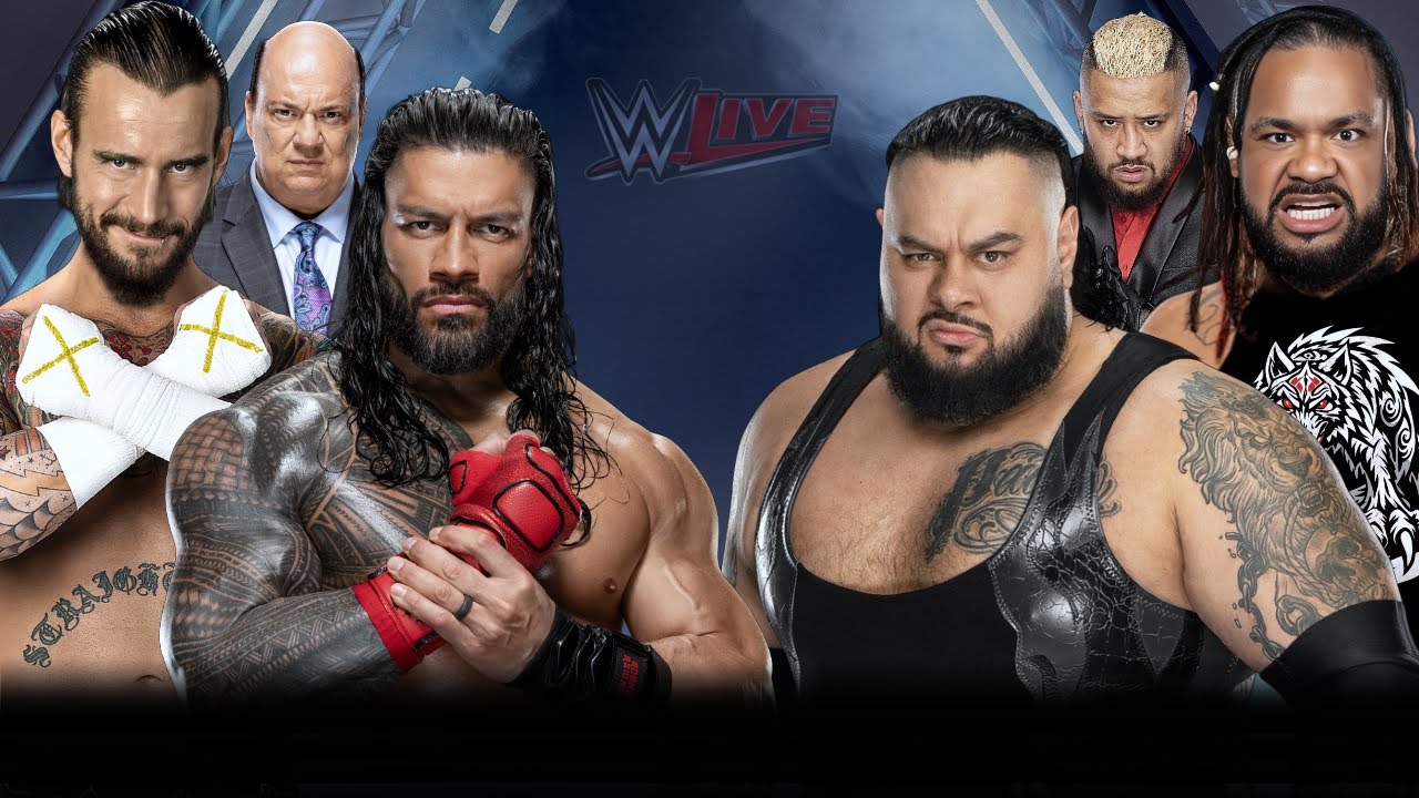 WWE 2K24: CM Punk & Roman Reigns vs. Bronson Reed & Jacob Fatu - YouTube
