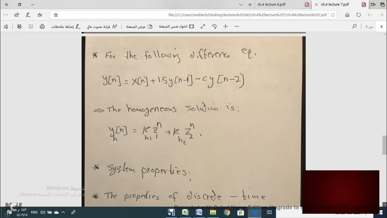Signals and Systems Lecture 14 | الإشارات والنظم - YouTube
