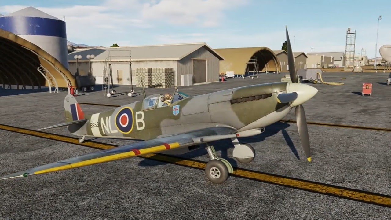 DCS World: Aprendiendo a despegar el Supermarine Spitfire - YouTube