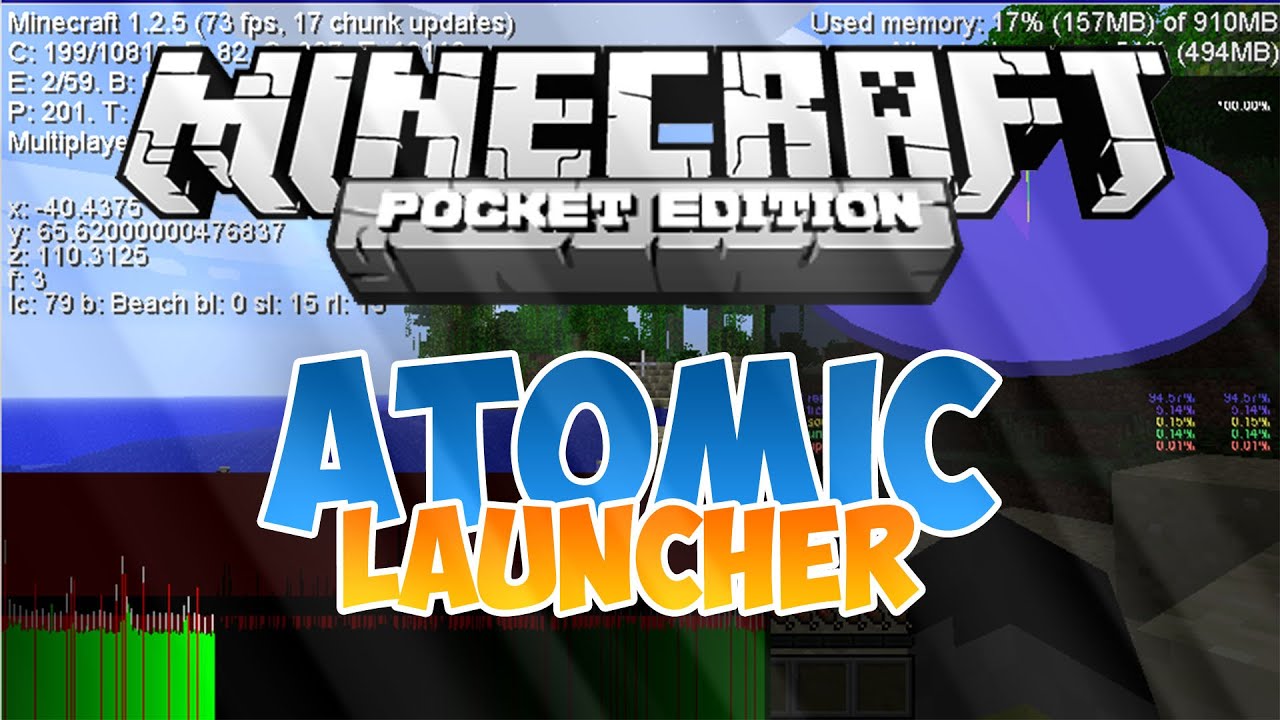 Atomic Launcher - Minecraft PE - [0.12.3/0.13.0] - YouTube