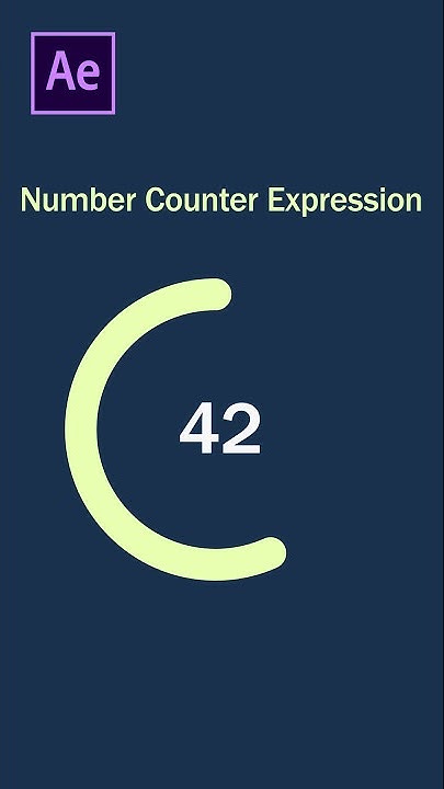 Number Counter Animation using simple expression #shorts # ...