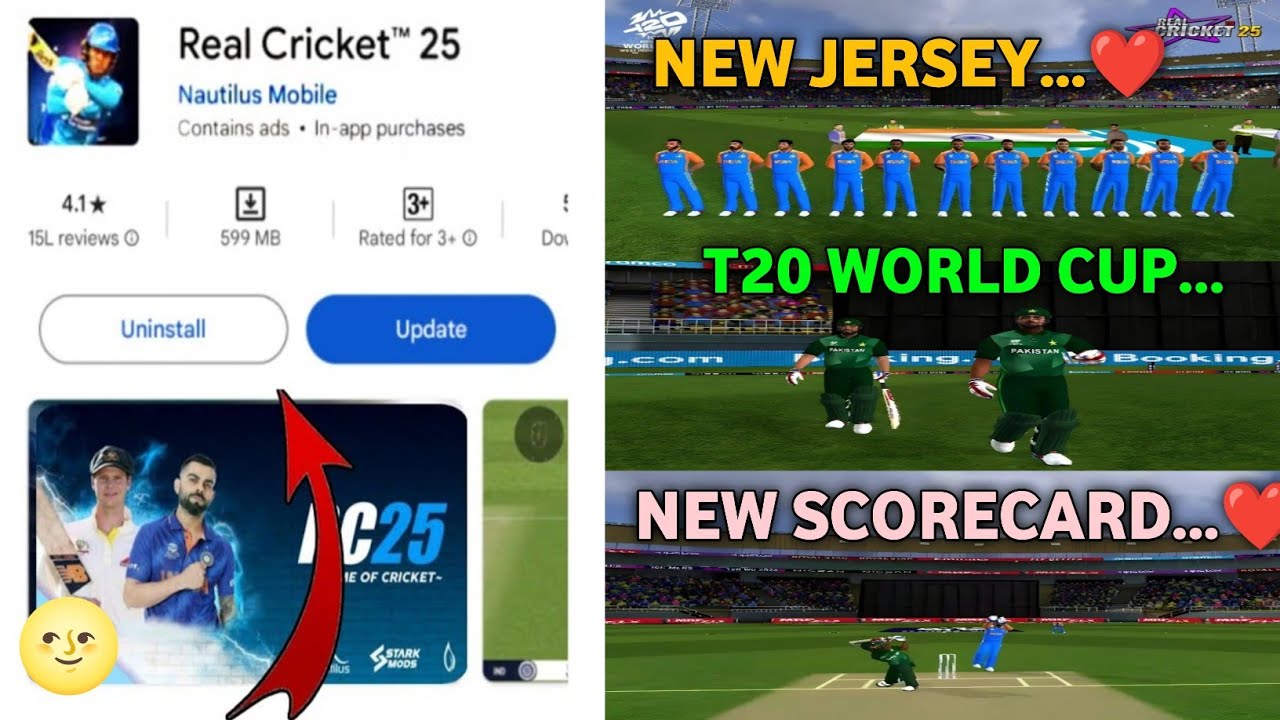 Real Cricket 25 Version 4 T20 World Cup Special Update Coming With ...