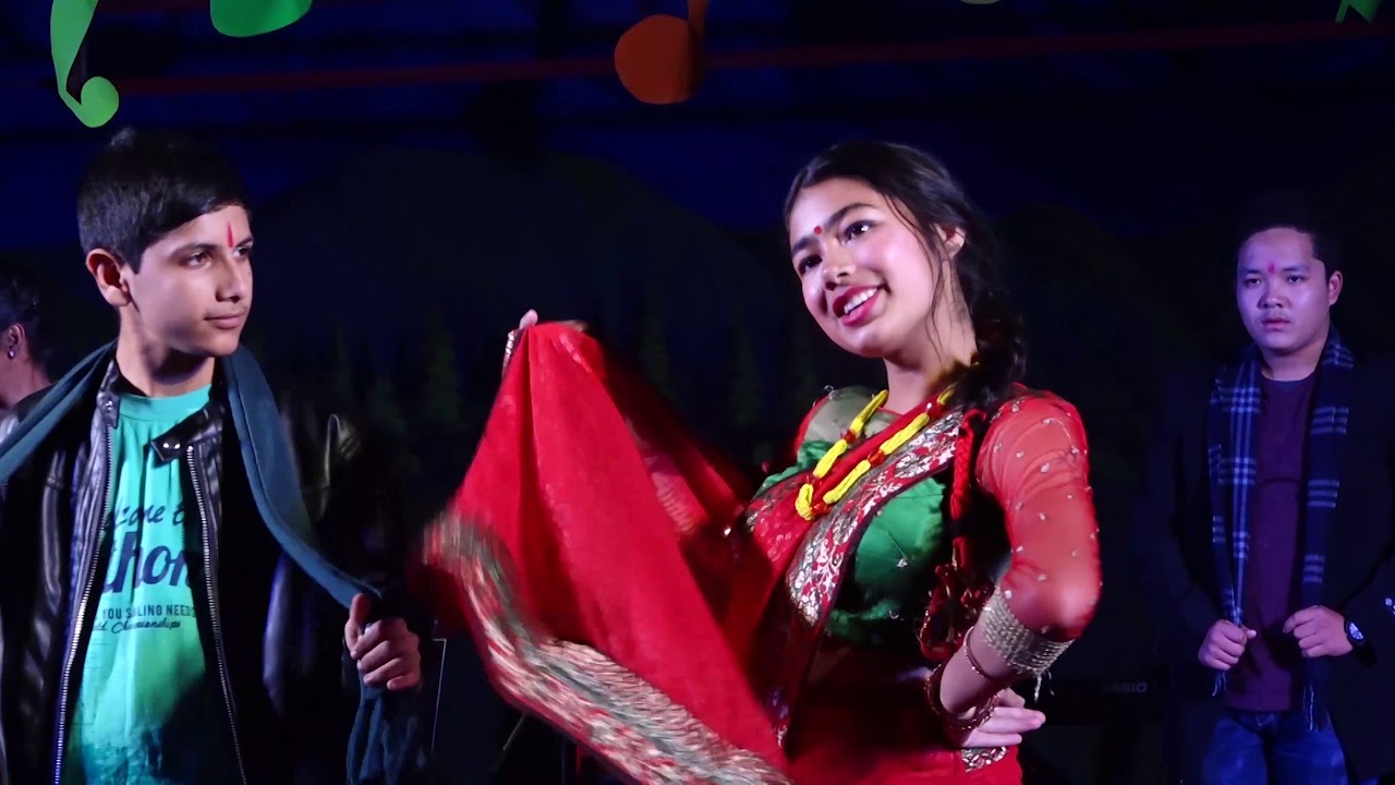 Mixed Dohori Dance - Pathshala Saanjh 2076 - YouTube