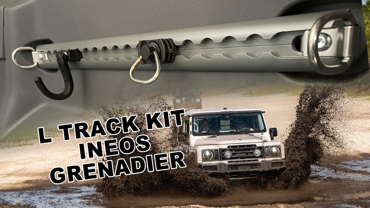 Ineos Grenadier Rear Cargo Wall L Track Kit - YouTube
