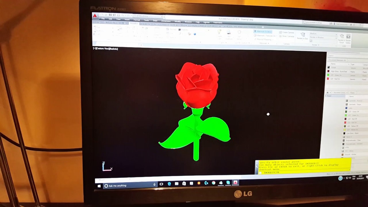 ☆AutoCad | 3D Printed Rose | Flashforge Creator Pro 2016☆ - YouTube