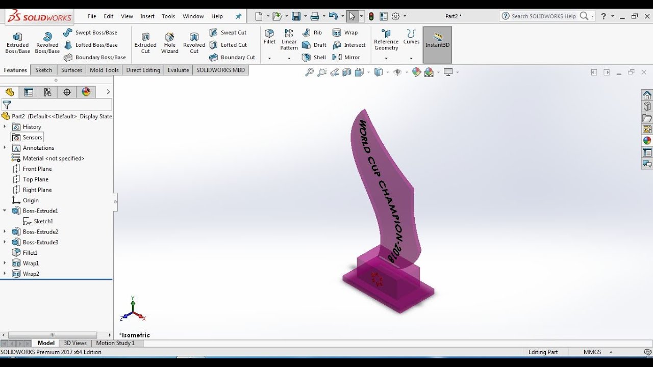 Mechanical Parts Design by SolidWorks | Complete 3D CAD Tutorial for ...