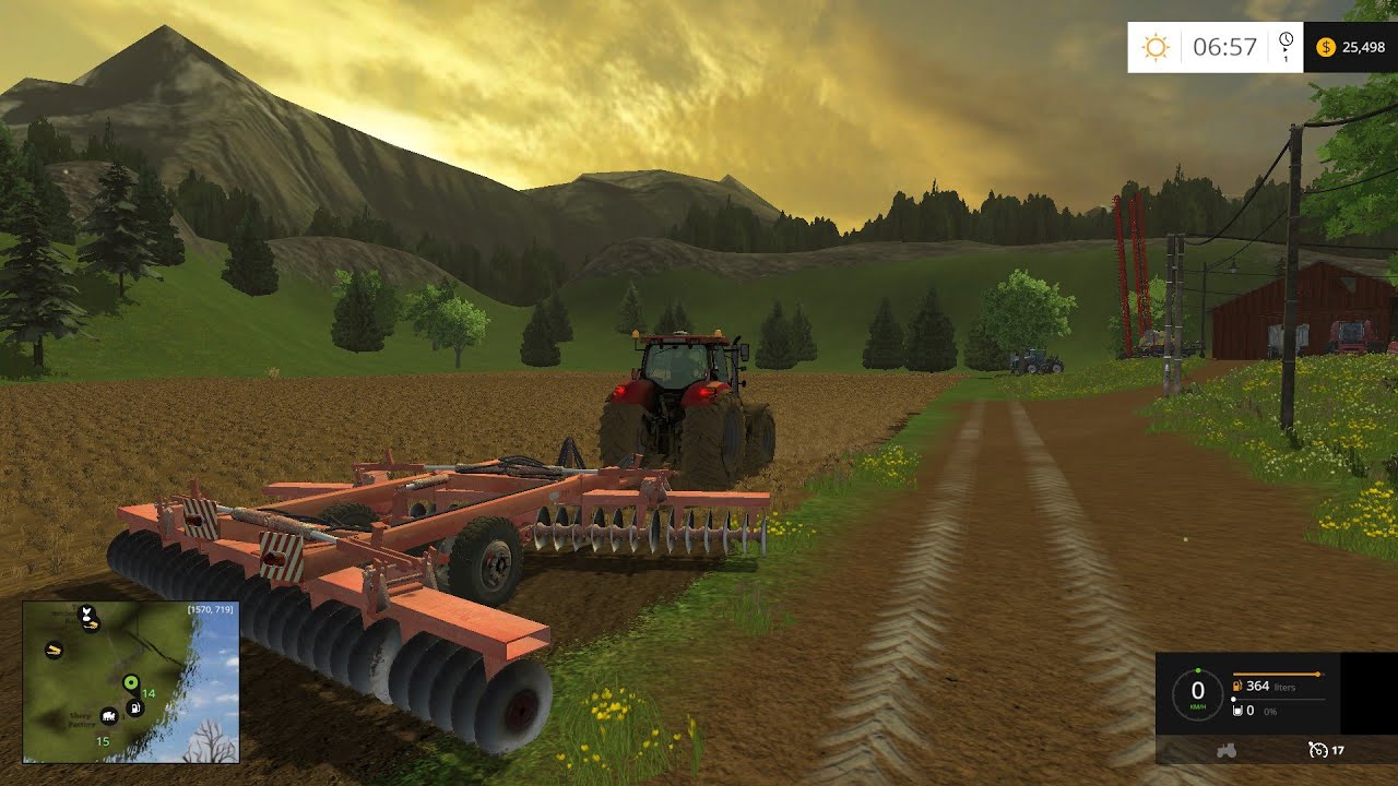 Farm Sim Saturday creating a new field and planting a crop - YouTube