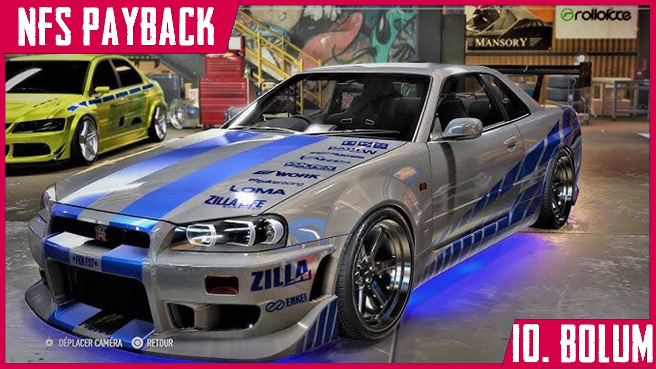 PAUL WALKER ARABASI NİSSAN GTR 34 ! NEED FOR SPEED PAYBACK TÜRKÇE BÖLÜM ...