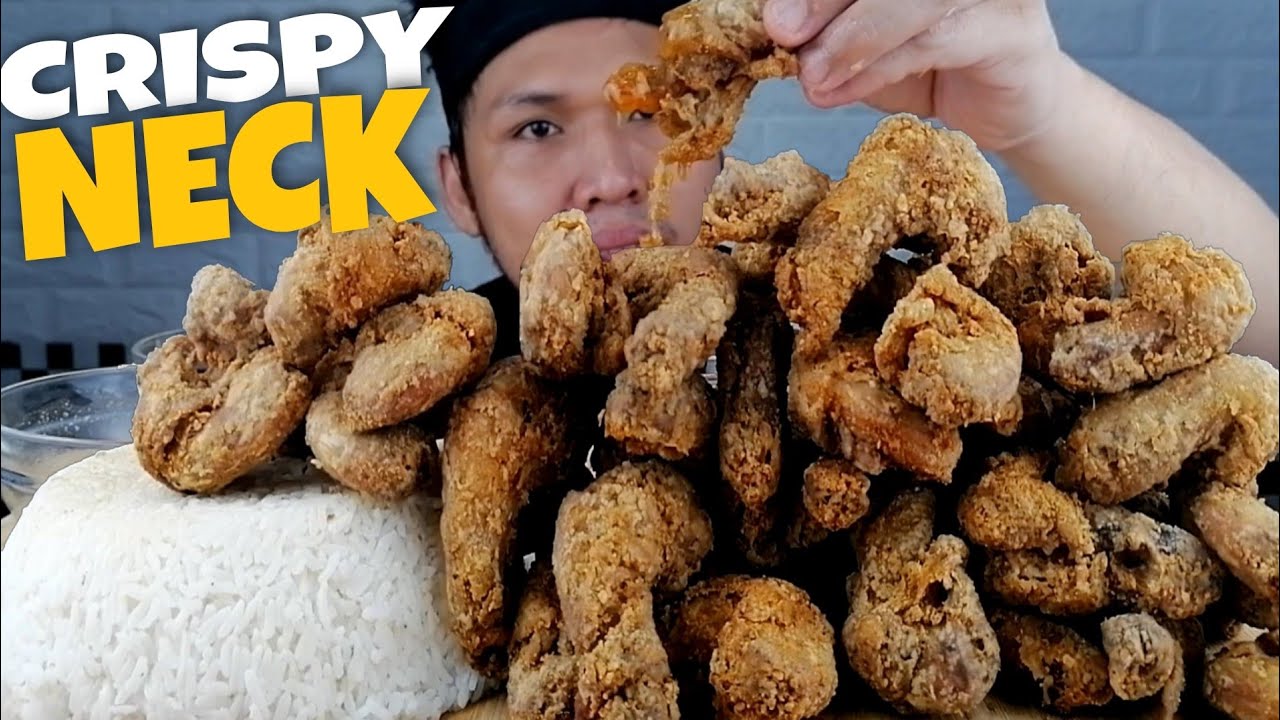 3KGS CRISPY CHICKEN NECK | KANTO STYLE LEEG NG MANOK MUKBANG | MUKBANG ...