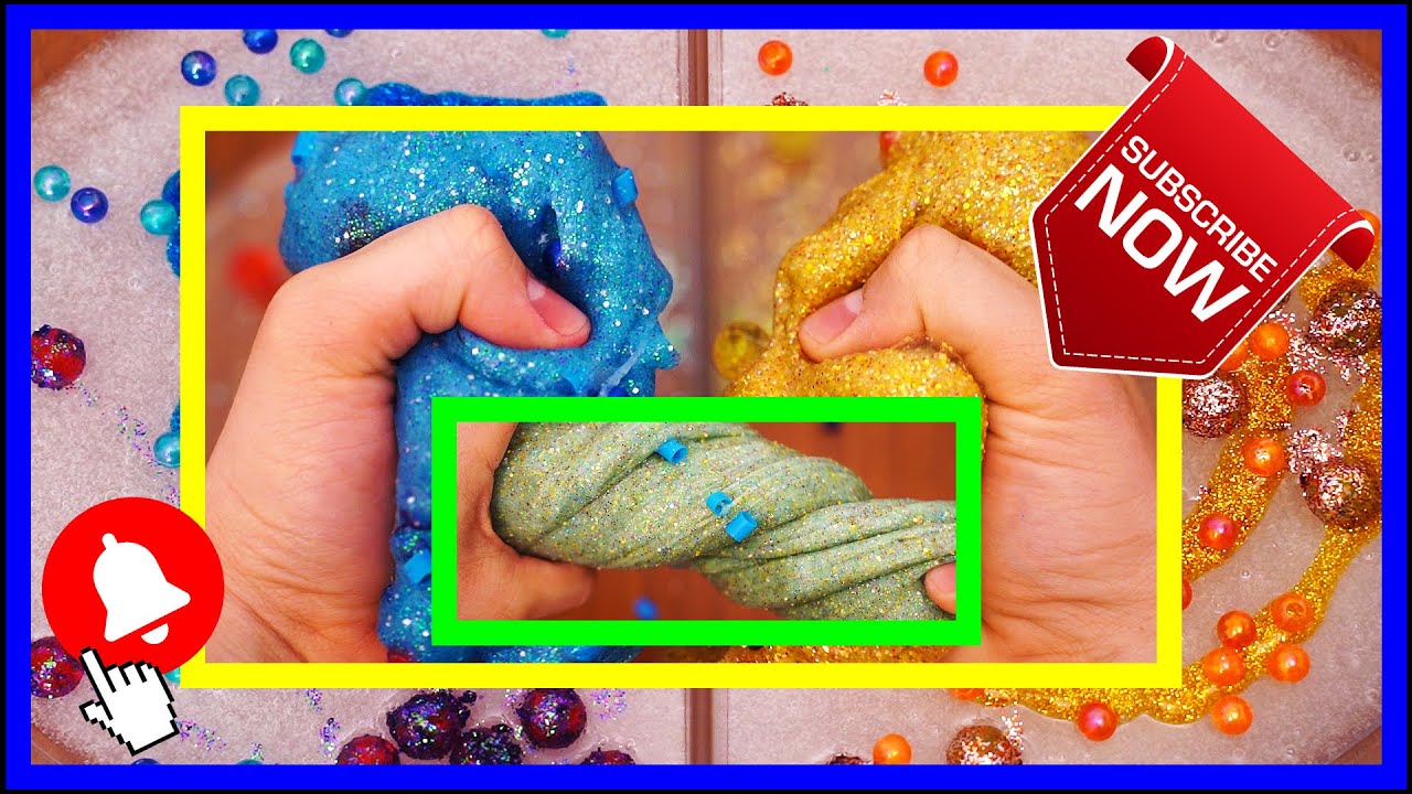 Slime BLUE vs YELLOW - Satisfying Slime ASMR Video - Mixing Random ...