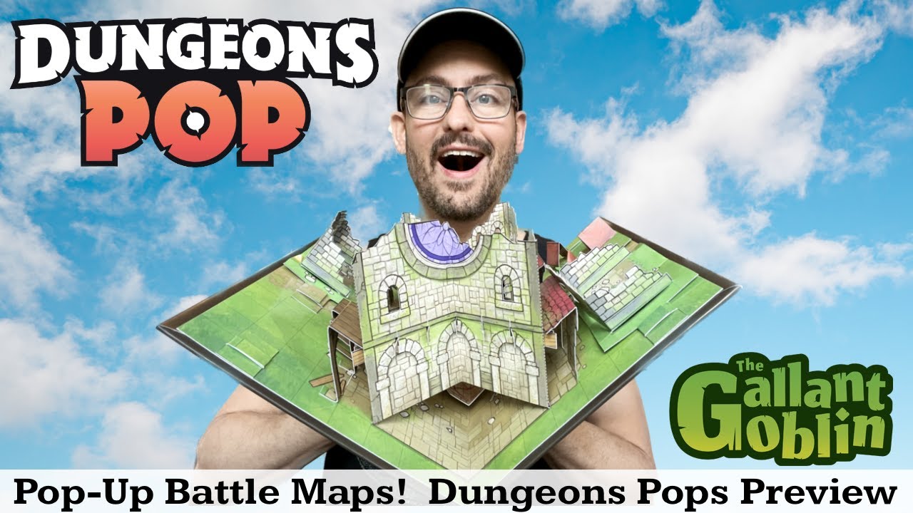 Pop-Up Battle Maps! Dungeons Pop Kickstarter Preview - YouTube
