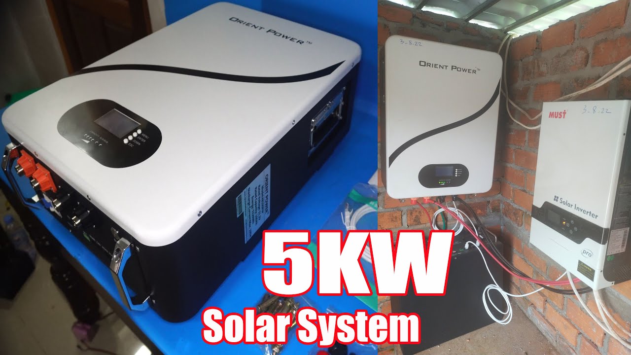 5.2KW Off Grid Solar System with Orient Power 100Ah/48V Powerwall ...