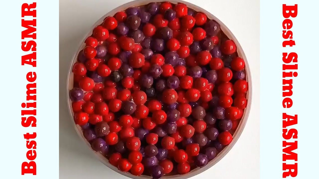 Red balls Slime ASMR|ASMR Video - YouTube