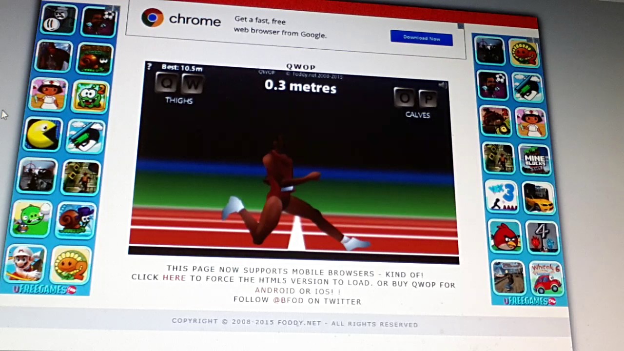 Qwop part 1 ( how does this guy live? ) - YouTube