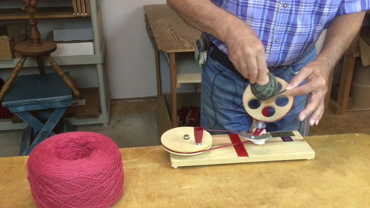 Winding Slippery Yarns - another technique - YouTube