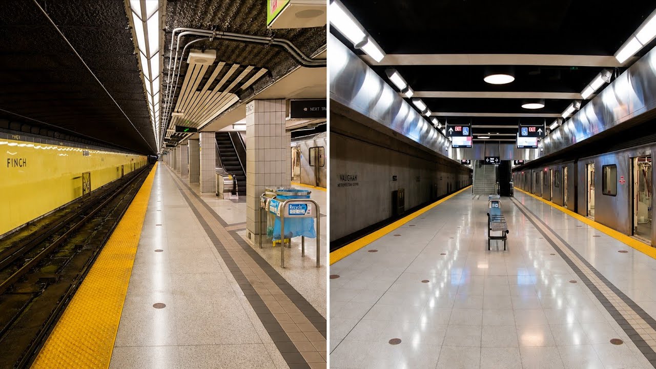TTC Full Subway Ride From Finch all The Way to Vaughan Metropolitan ...