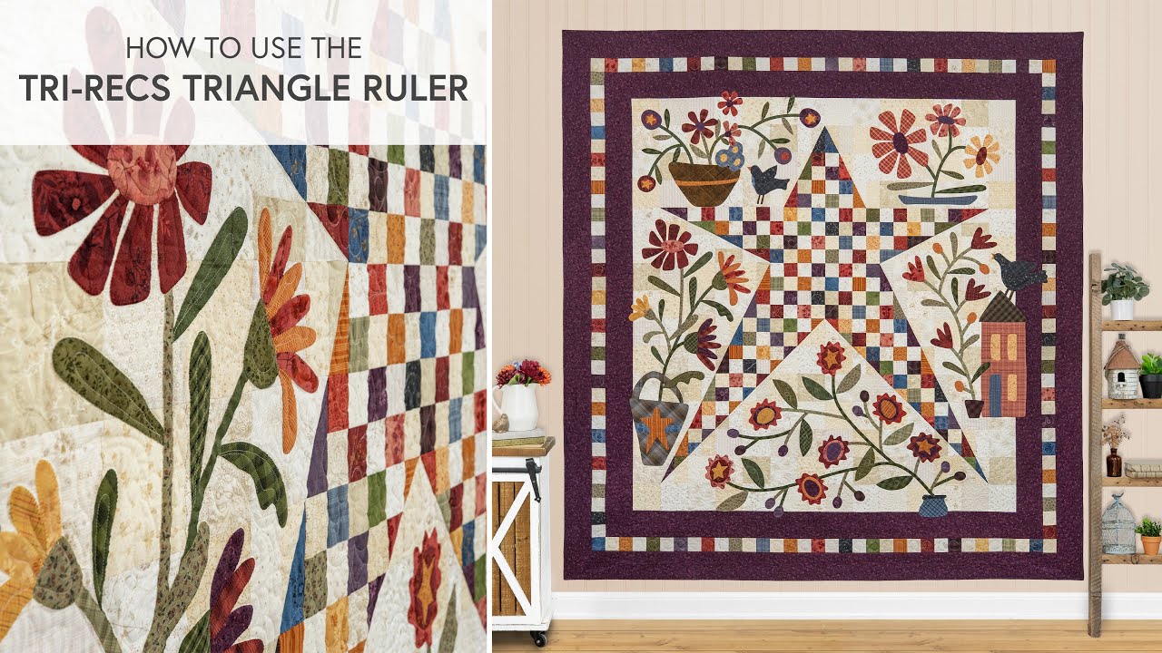 How To Use the Tri-Recs Ruler with Janet Rae Nesbitt and Shabby Fabrics ...