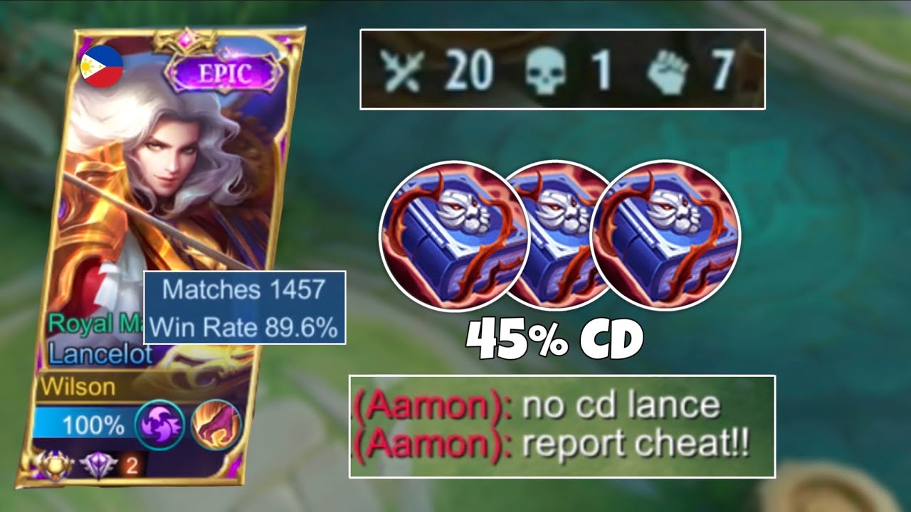 THIS 45% CD WILL MAKE YOU A CHEATER!! | NEW SECRET BUILD FOR LANCELOT ...