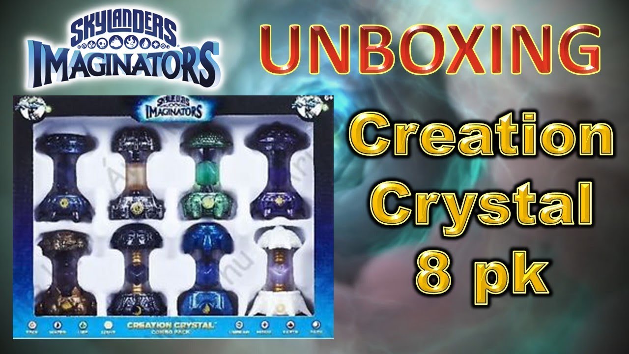 Skylanders Imaginators - Creation Crystal 8 pk UNBOXING - RARE Crystal ...
