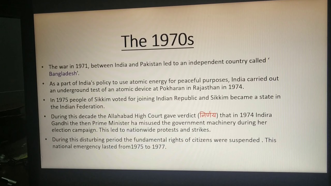 History ch:2. India:Events after 1960... std IX by Gomes Catrin - YouTube