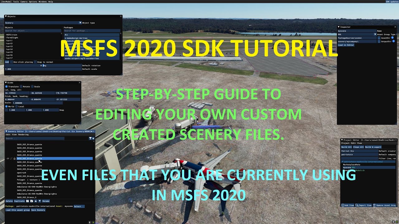 38 Msfs 2020 Sdk Tutorial Editing Your Own Custom Created Scenery Files Adding Removing