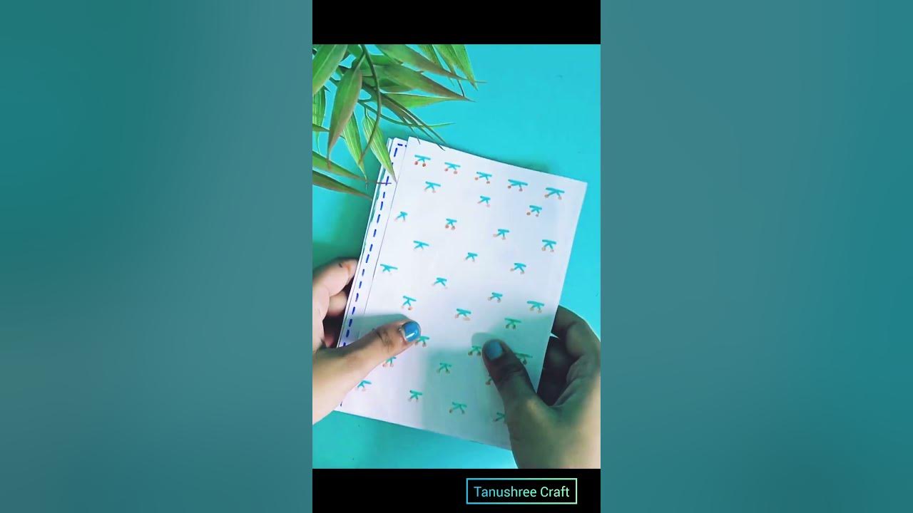 Diy pattern paper for journal #shorts #homemade - YouTube