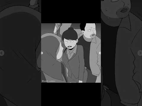 silent horror story public bus #shorts #anime #horrorstory #manga  #silenthorrorcartoon #short