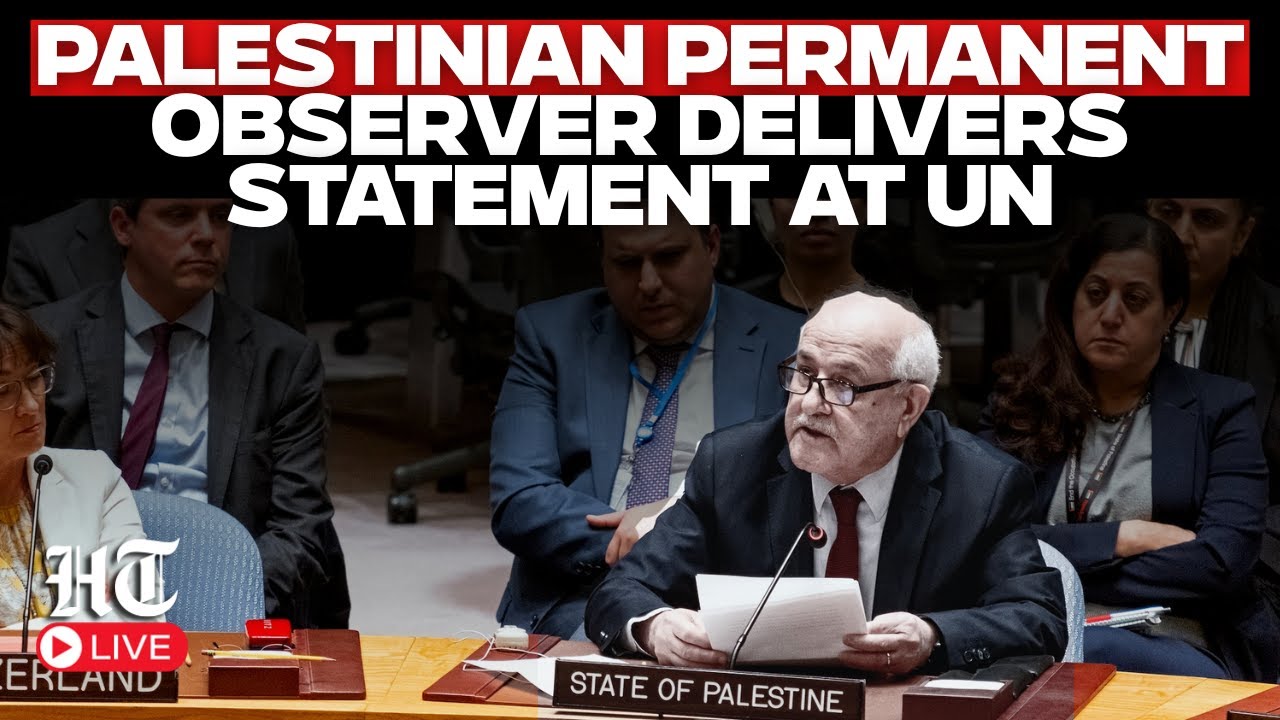 LIVE: Palestinian Permanent Observer Delivers Statement At UN - YouTube
