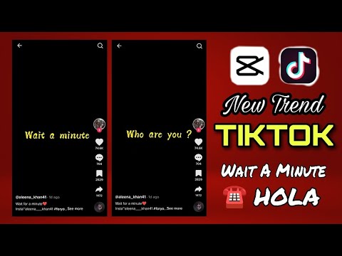 Hola Wait A Minute | Tiktok New Trend | Who Are You CapCut Trending ...