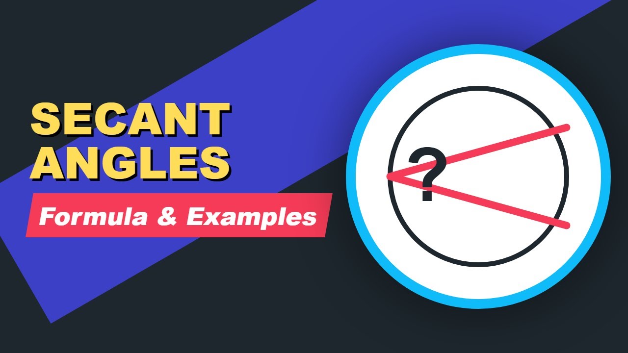 Secant-Secant Angle Theorem: Geometry Half Difference Formula Explained ...