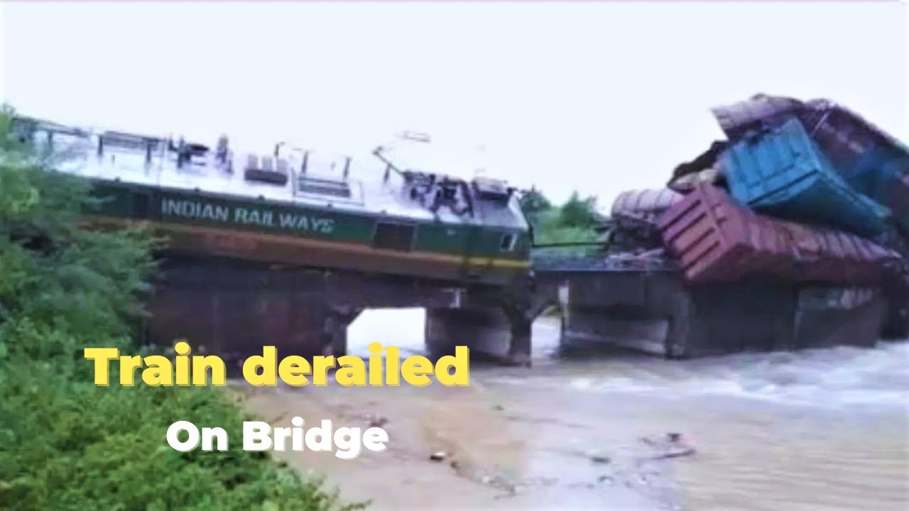 Train Derailment| Train accident on bridge | Airplane on Train| Extreme ...