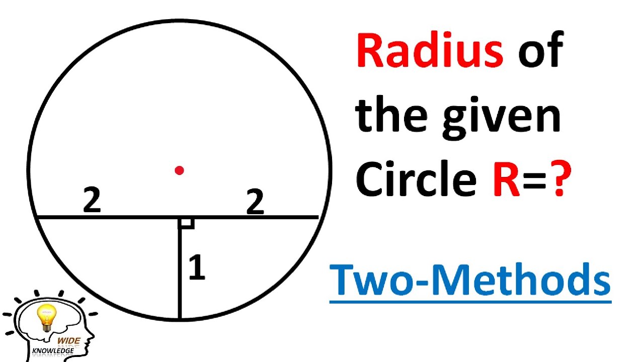 Find the Radius of the Circle | How do solve for Radius | Math Geometry Olympiad problems - YouTube