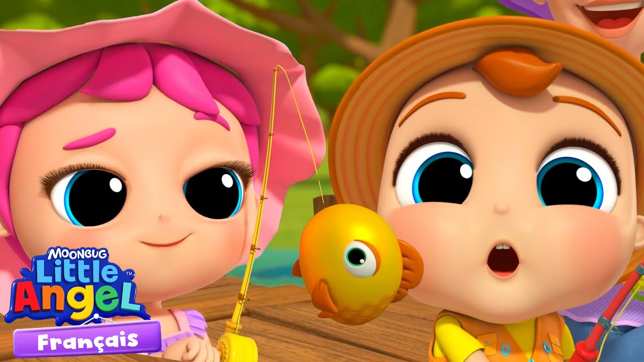J’ai attrapé un poisson! | Comptines avec Bébé Louis | Little Angel ...
