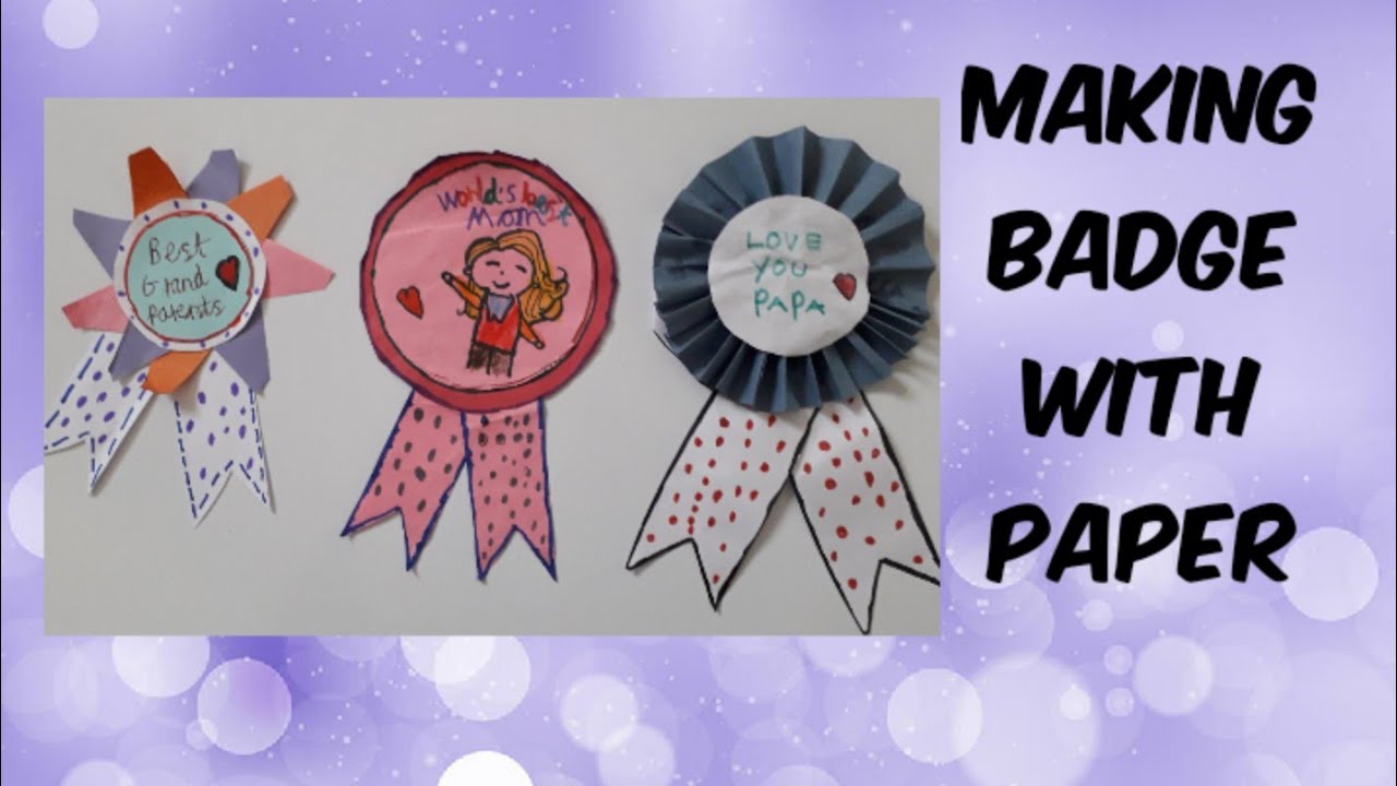 How To Make Badge With Paper Paper Craft Ideas For Kids YouTube how-to-make-badge-with-paper-paper-craft-ideas-for-kids-youtube