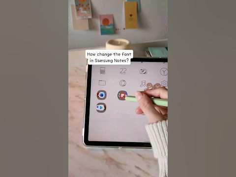 SAMSUNG NOTES TUTORIAL 🌞 how to Change Font #shorts - YouTube