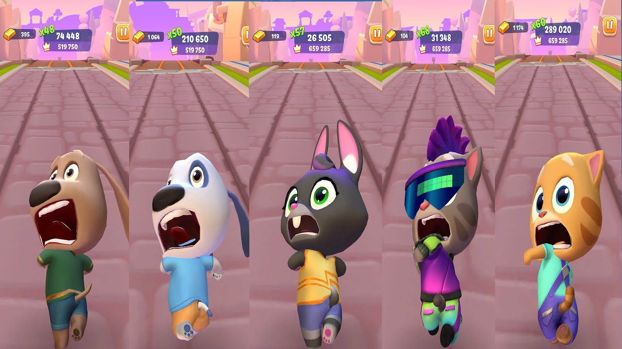 Talking Tom Time Rush All characters Chase With Tom and friends - YouTube