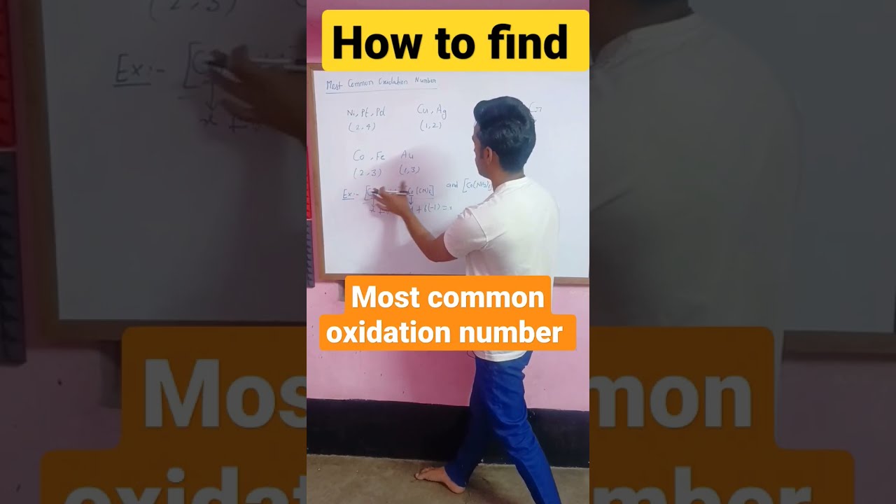 How To Find Most Common Oxidation Number YouTube How To Find Most Common Oxidation Number YouTube