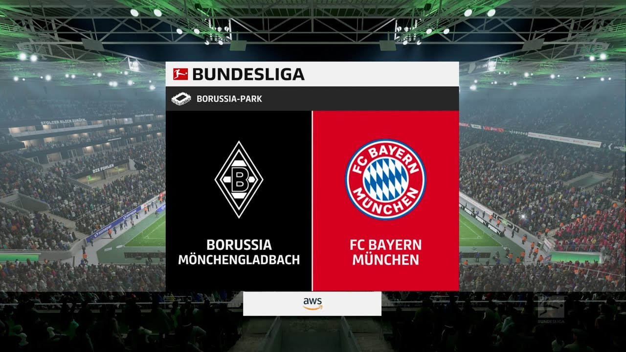 Bundesliga 3.Spieltag 23/24 Simulation Borussia M´gladbach-FC Bayern ...